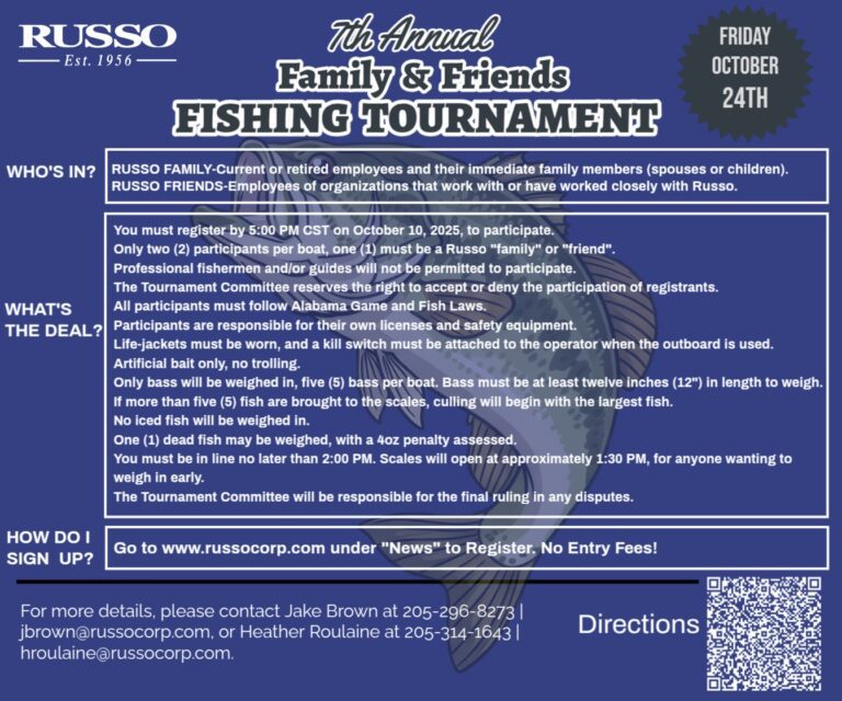 7th Annual Family & Friends Fishing Tournament - Russo Corp